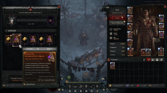 Claim Your Midwinter Tribute Tier Rewards - Diablo 4 Midwinter Blight ...