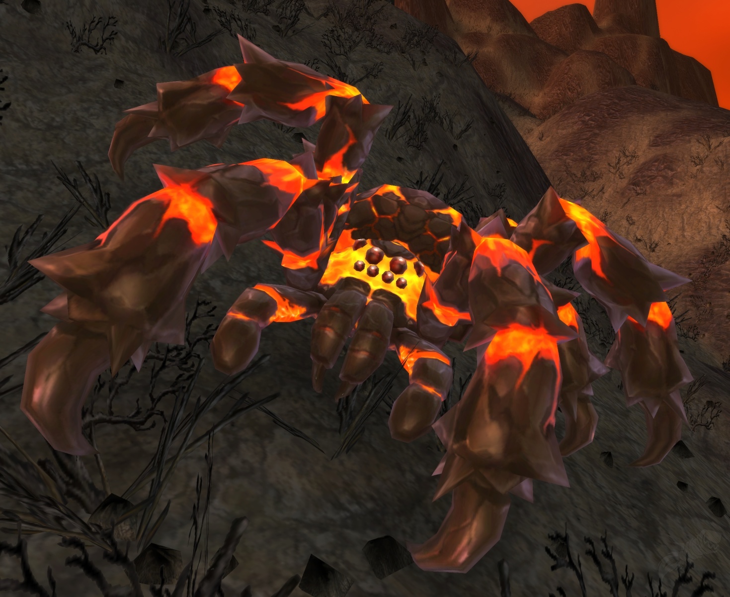 Araña de lava abrasadora - PNJ - World of Warcraft