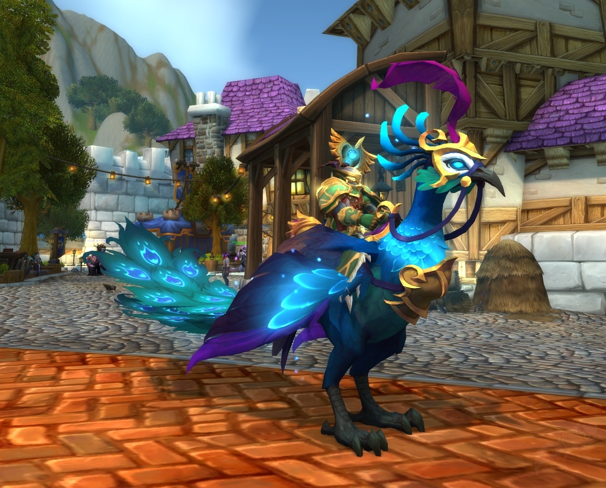 Rênes de paon azur majestueux - Objet - World of Warcraft