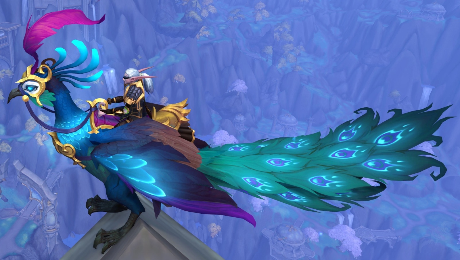 Paon azur majestueux - Sort - World of Warcraft