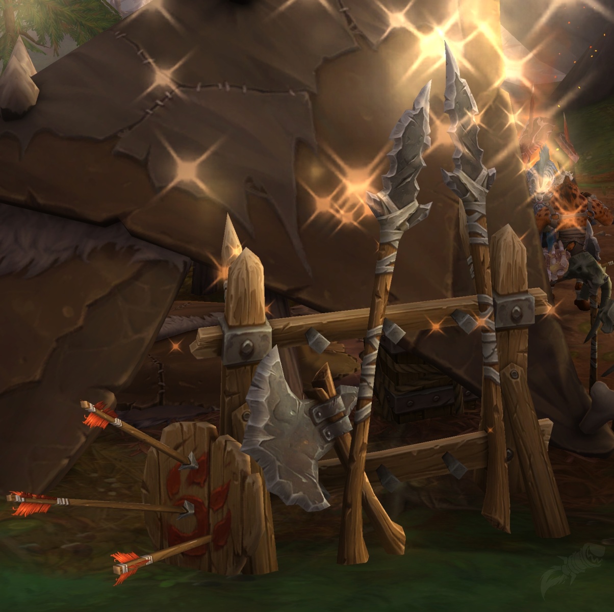 Gnawbone Weapon Rack - Object - World of Warcraft