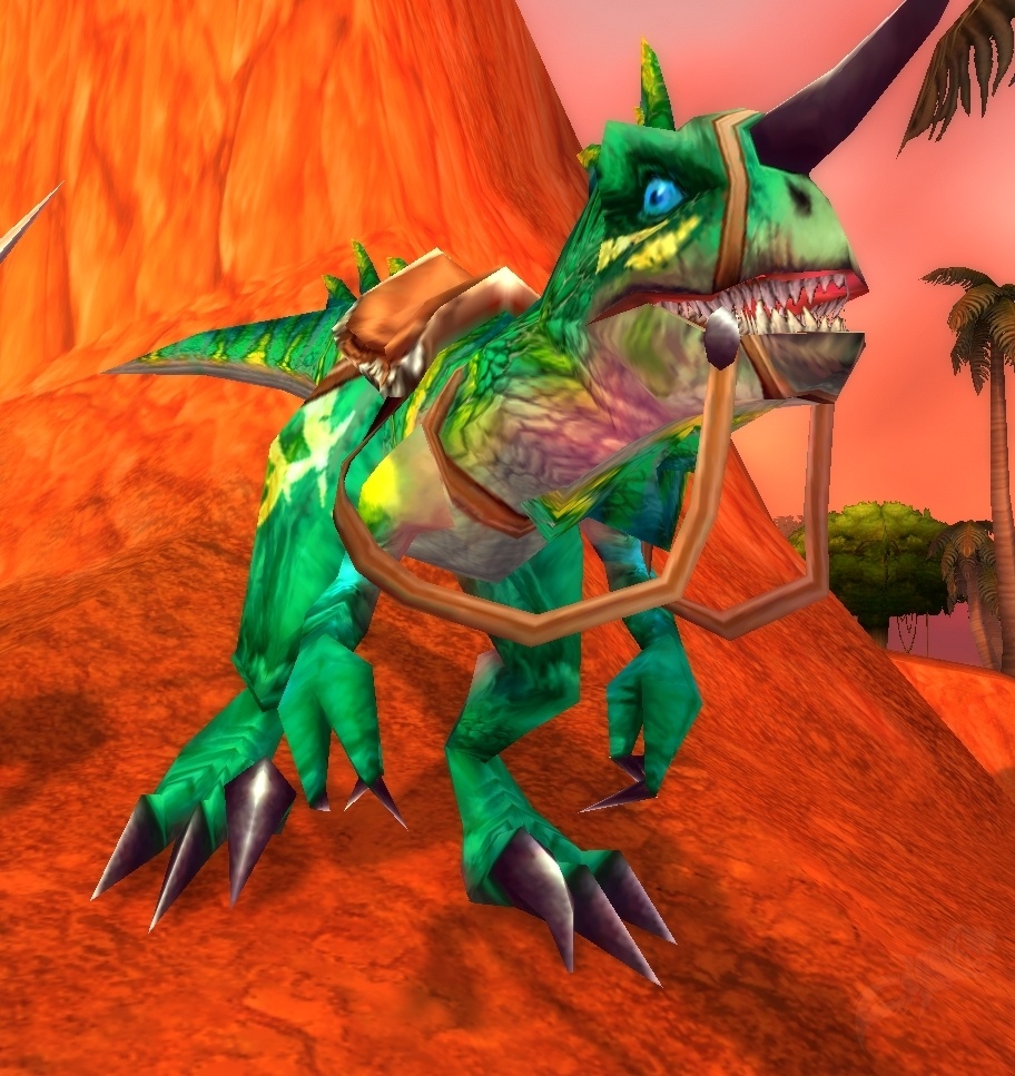 Emerald Riding Raptor - NPC - Cataclysm Classic