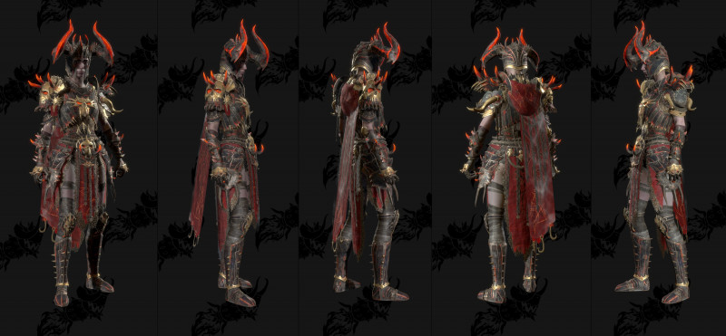 All Diablo 4 Season 5 Battlepass Cosmetic Armor Sets Datamined ...