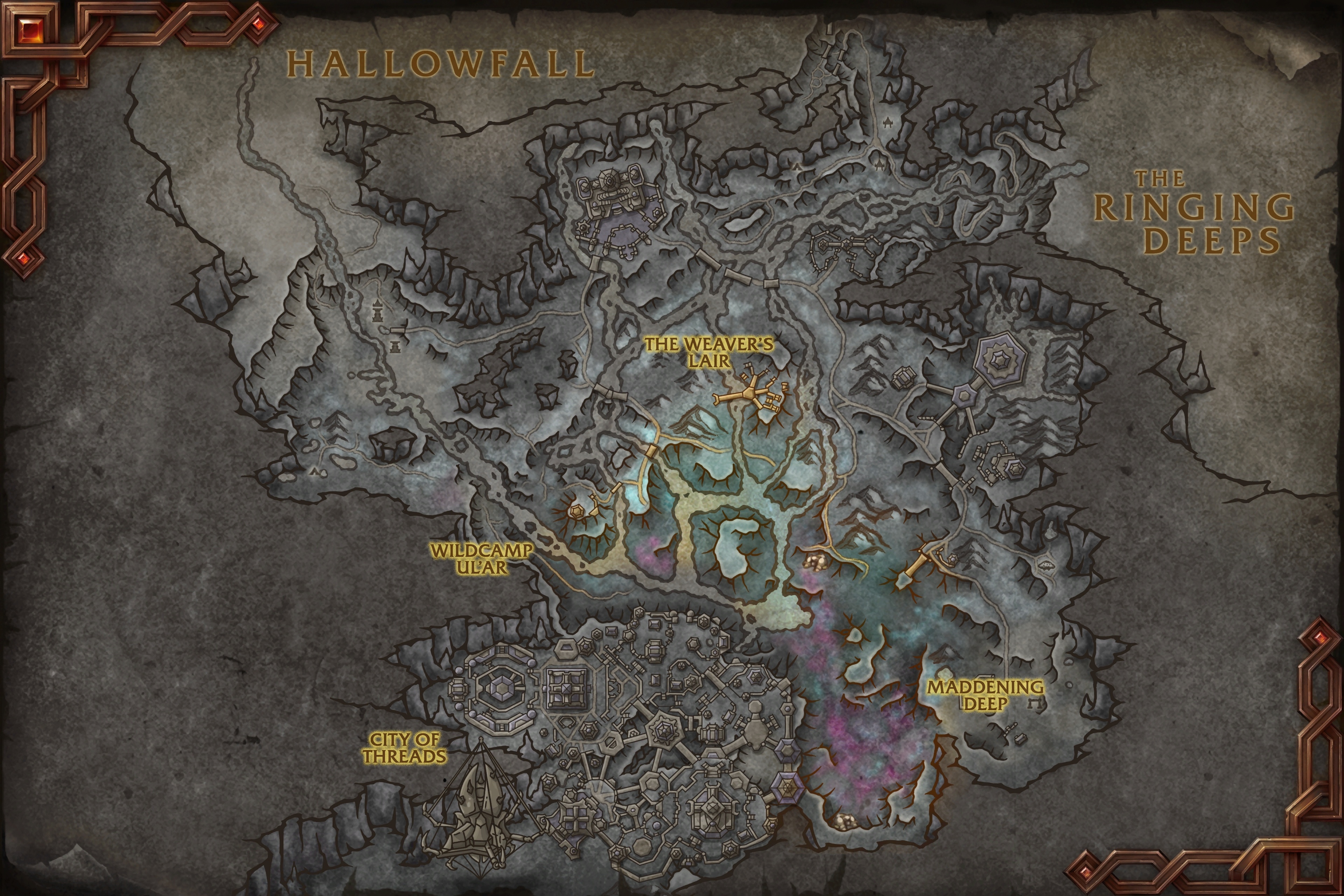 New In-Game Maps on The War Within Beta - City of Threads, Earthen ...