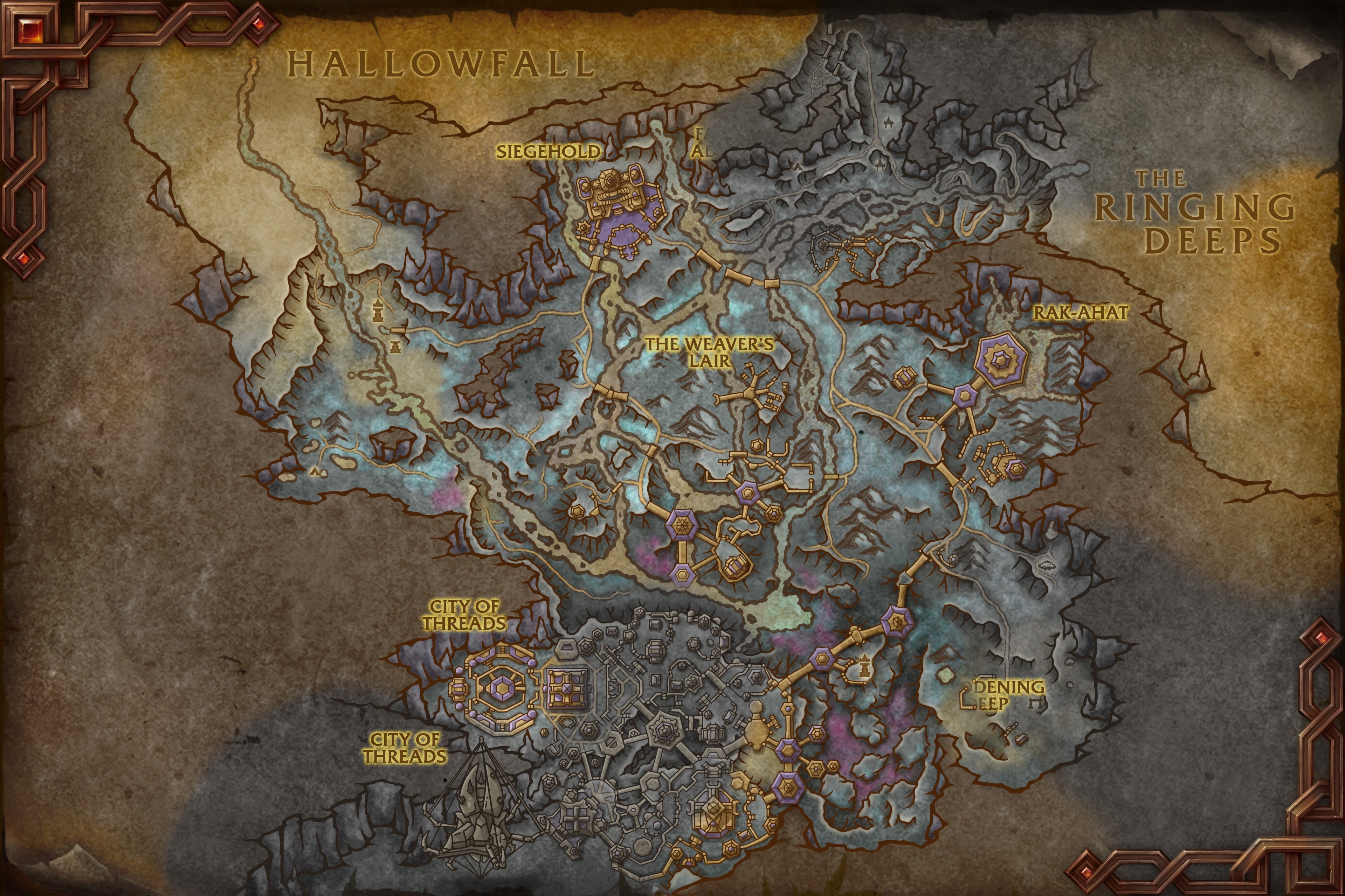 New In-Game Maps on The War Within Beta - City of Threads, Earthen ...