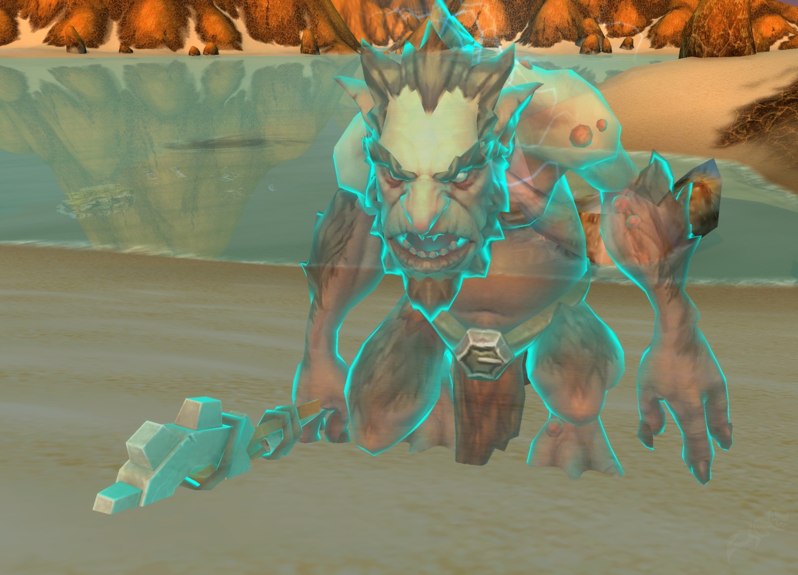 Partially Teleported Trogg - NPC - World of Warcraft