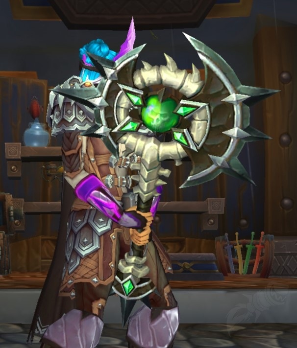 Gran hacha de saronita con telarañas - Objeto - World of Warcraft