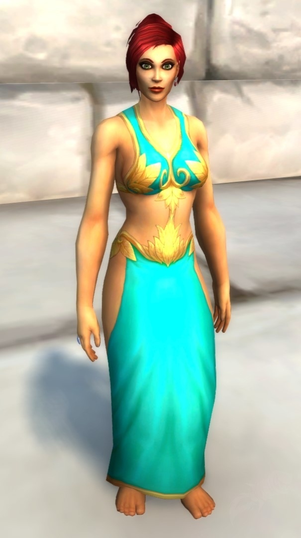 Gossamer Cyan Gown - Item - World of Warcraft