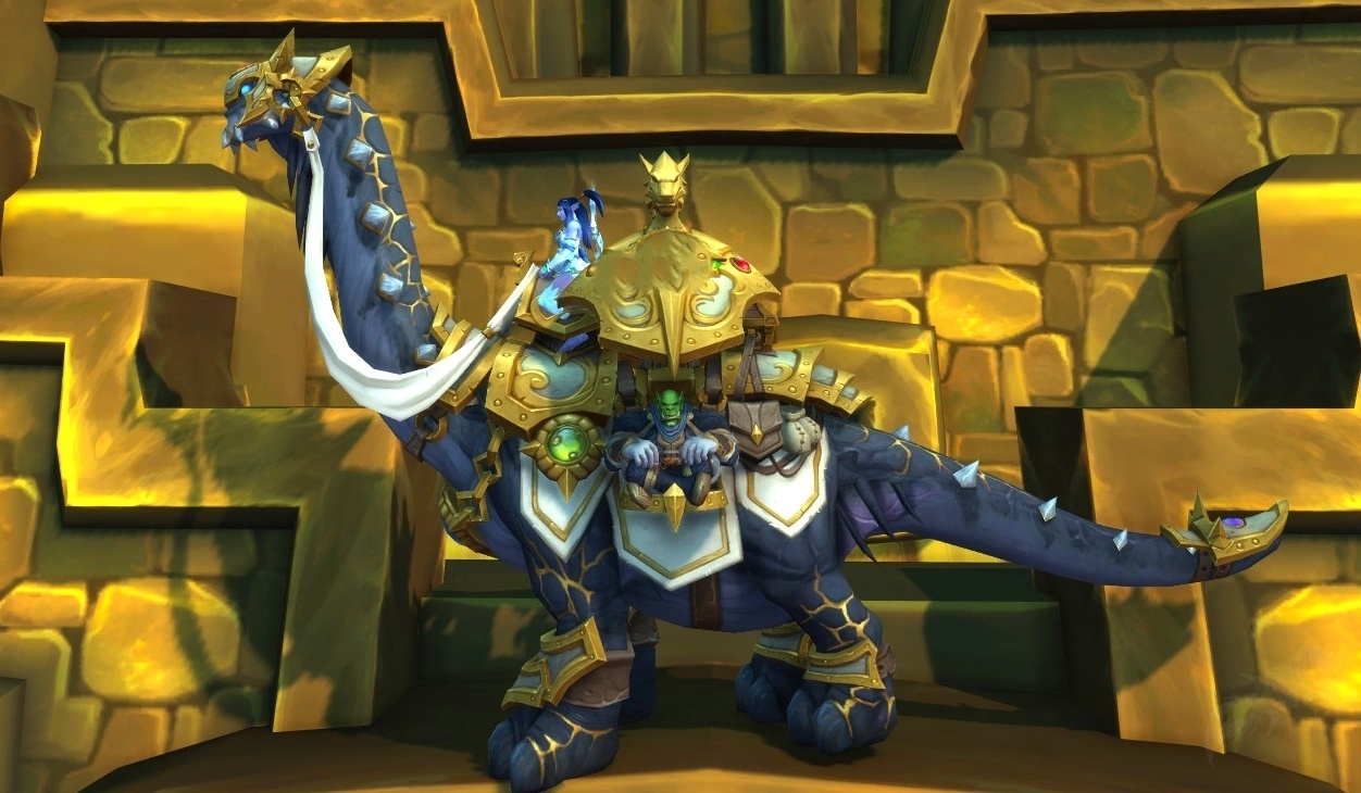 Позолоченный брутозавр торговца - Заклинание - World of Warcraft