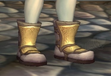 Botas Almofadadas Reforçadas com Ouro - Item - World of Warcraft