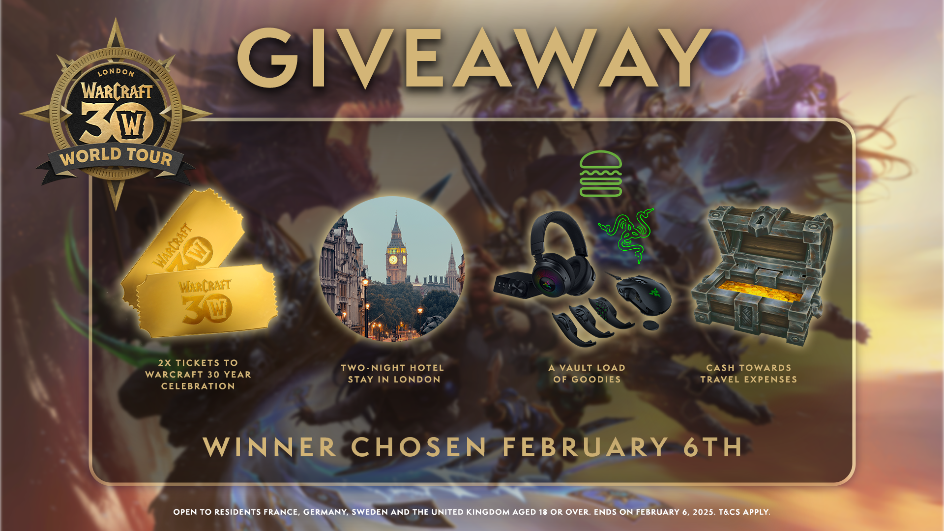 Warcraft 30th Anniversary Giveaway - Win a Trip to the London Event on ...