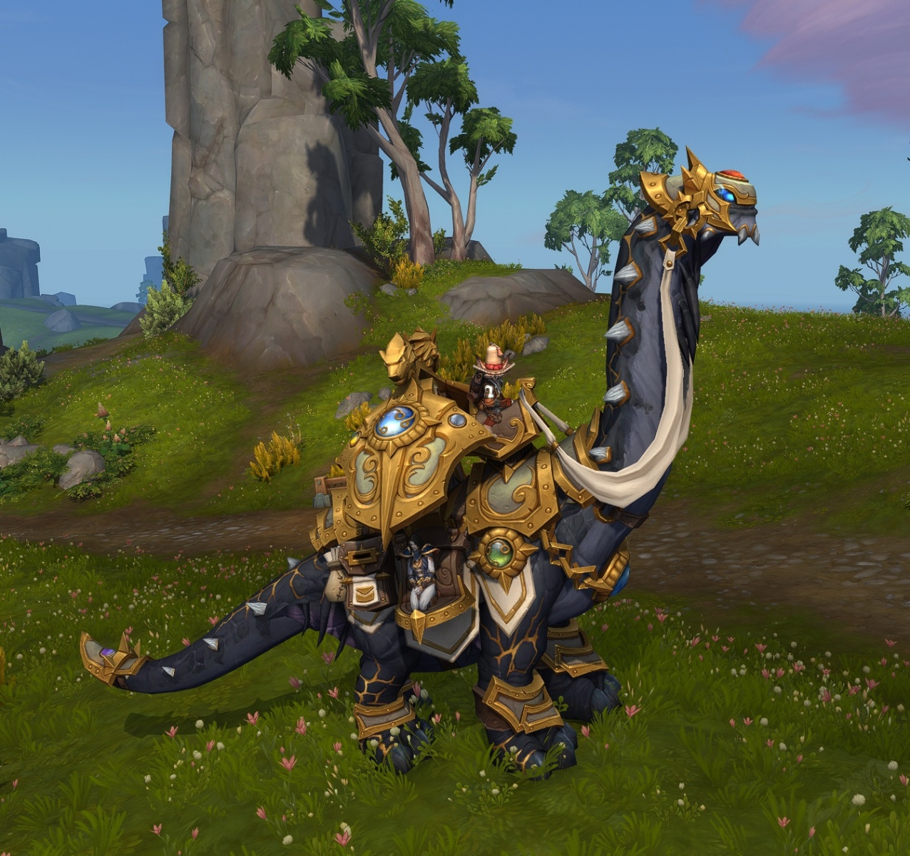 Позолоченный брутозавр торговца - Заклинание - World of Warcraft