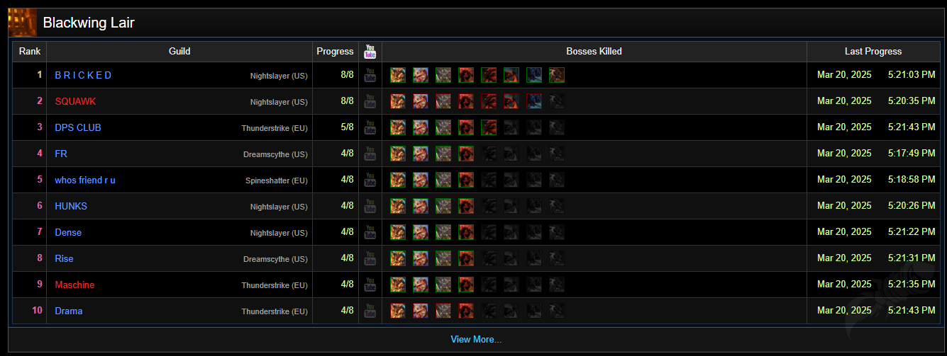 Defeats Nefarian to Earn World First Blackwing Lair - WoW Classic Fresh ...