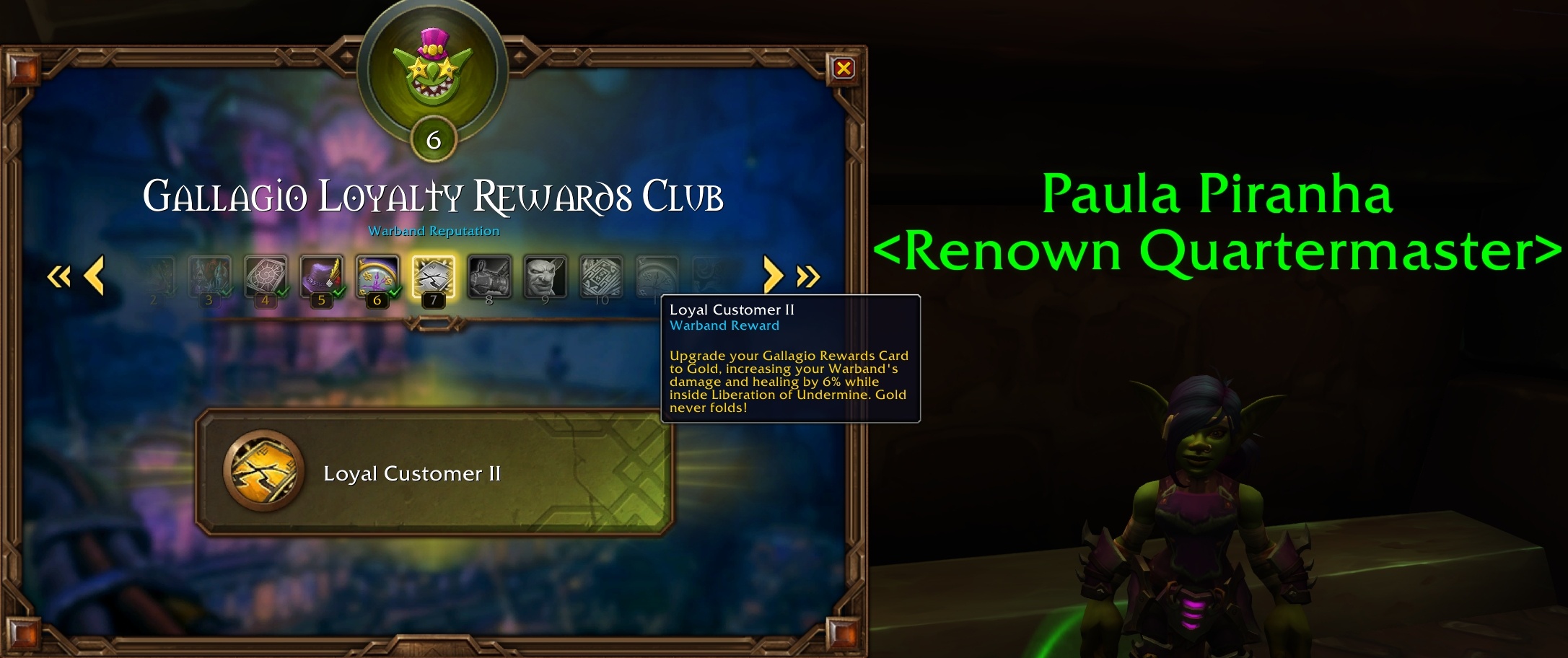 Increase the Liberation of Undermine Raid Buff to +6% with Loyal ...