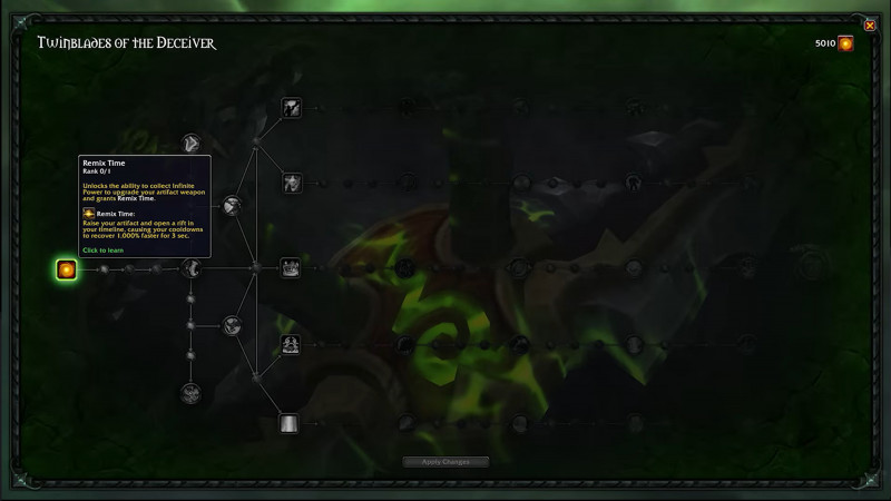 First Look at Legion Remix Artifact Weapon Passive Trees - Wowhead News
