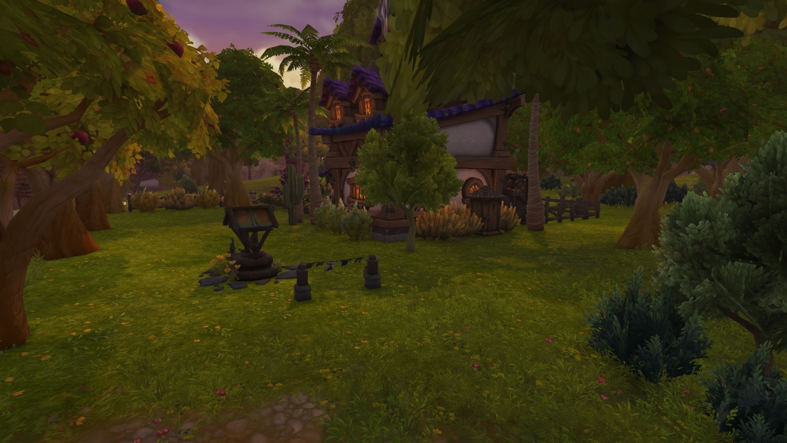 Wooded cottage & market - World of Warcraft