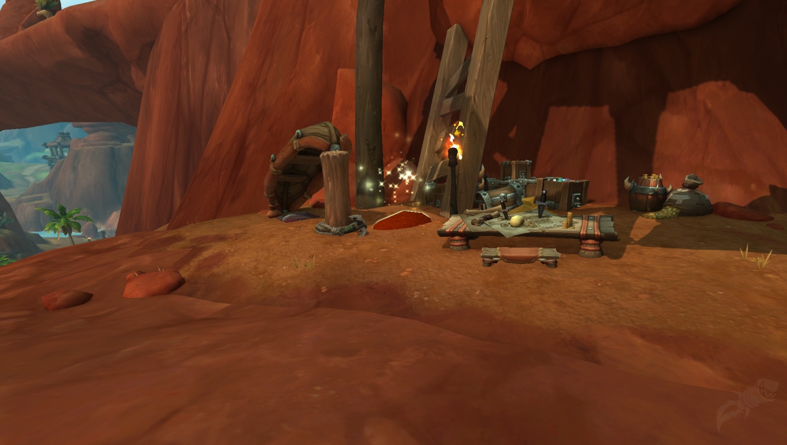 Hide-Covered Wall Shelf - Decor - World of Warcraft