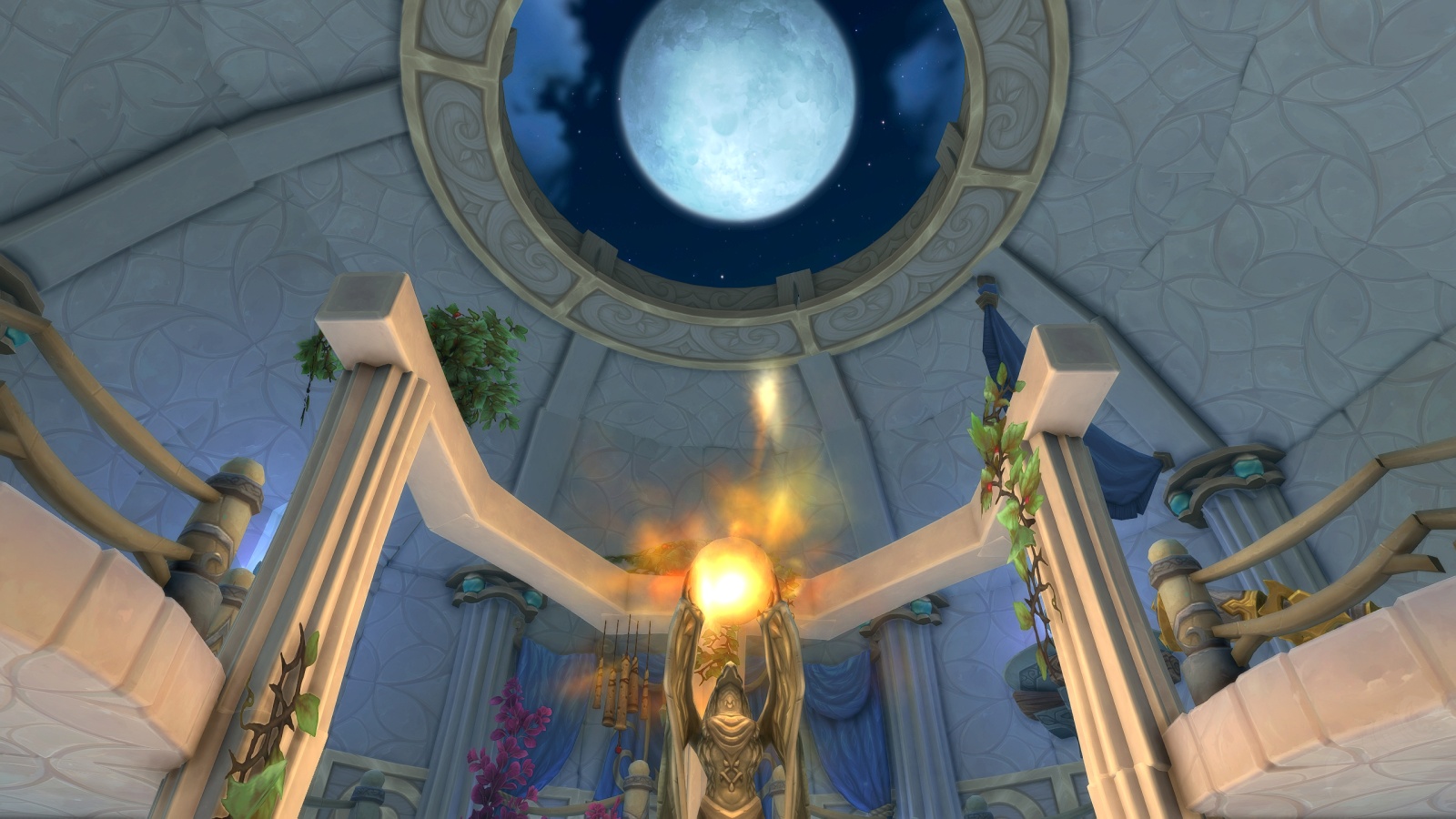 Temple build with gardens - World of Warcraft