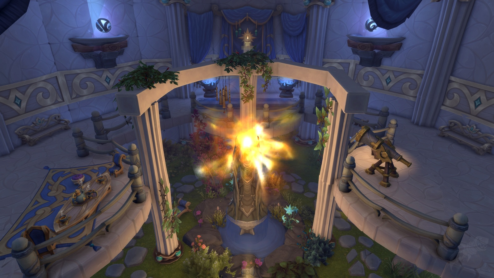 Temple build with gardens - World of Warcraft