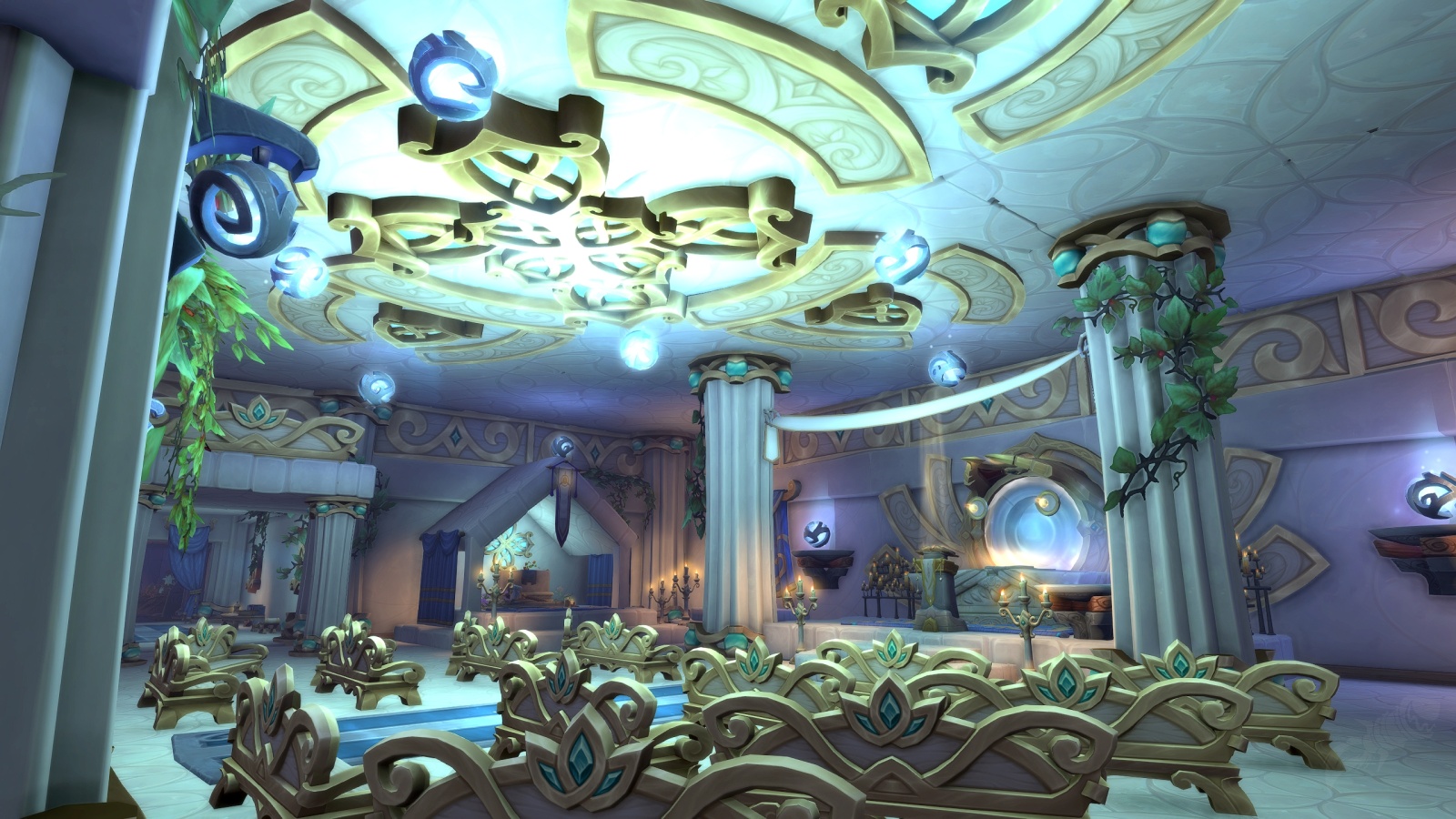 Temple build with gardens - World of Warcraft
