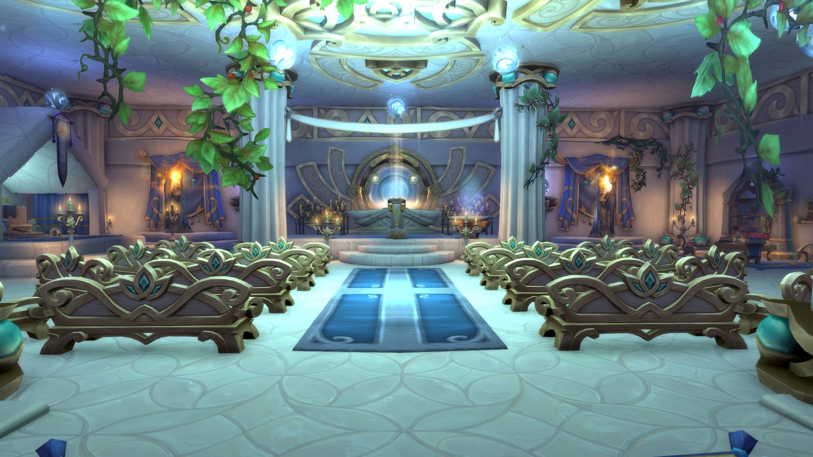 Temple build with gardens - World of Warcraft