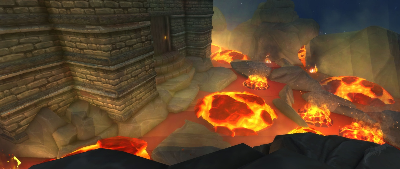 Castle and Lava - World of Warcraft