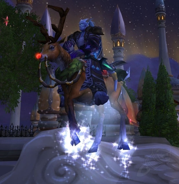 Flying Mounted Reindeer - NPC - World of Warcraft