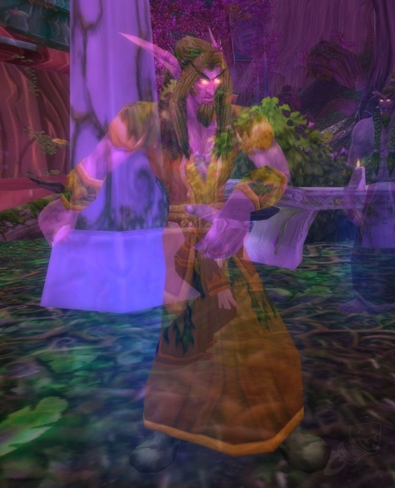 Ghostly Night Elf Celebrant - NPC - WotLK Classic