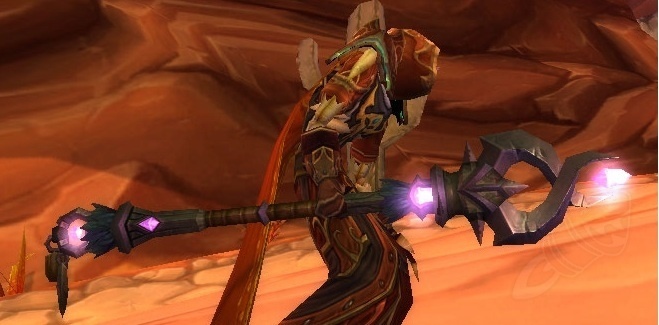 Relentless Gladiator's Battle Staff - Item - WotLK Classic