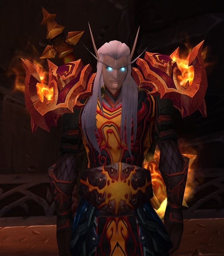 Pauldrons of Roaring Flame - Item - World of Warcraft