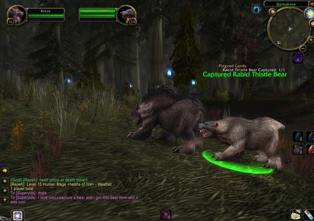 Captured Rabid Thistle Bear - NPC - Classic World of Warcraft