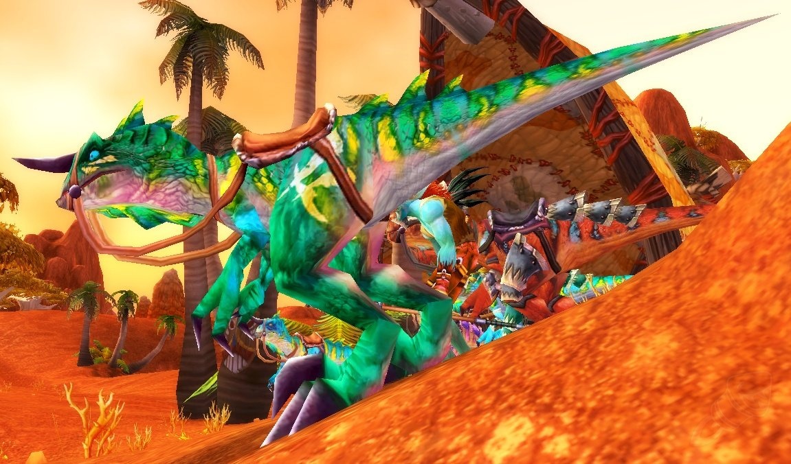 Emerald Riding Raptor - NPC - World of Warcraft