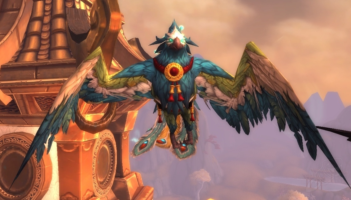 Emerald Pandaren Phoenix - NPC - World of Warcraft