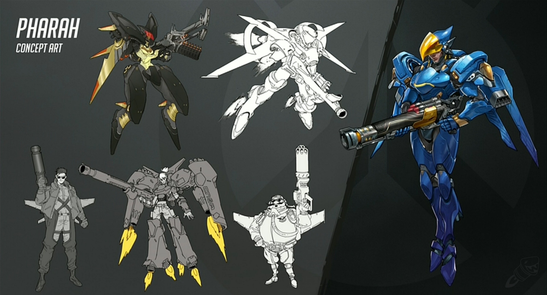 An Updated Overview of Unrevealed Heroes from Concept Art : r/Overwatch