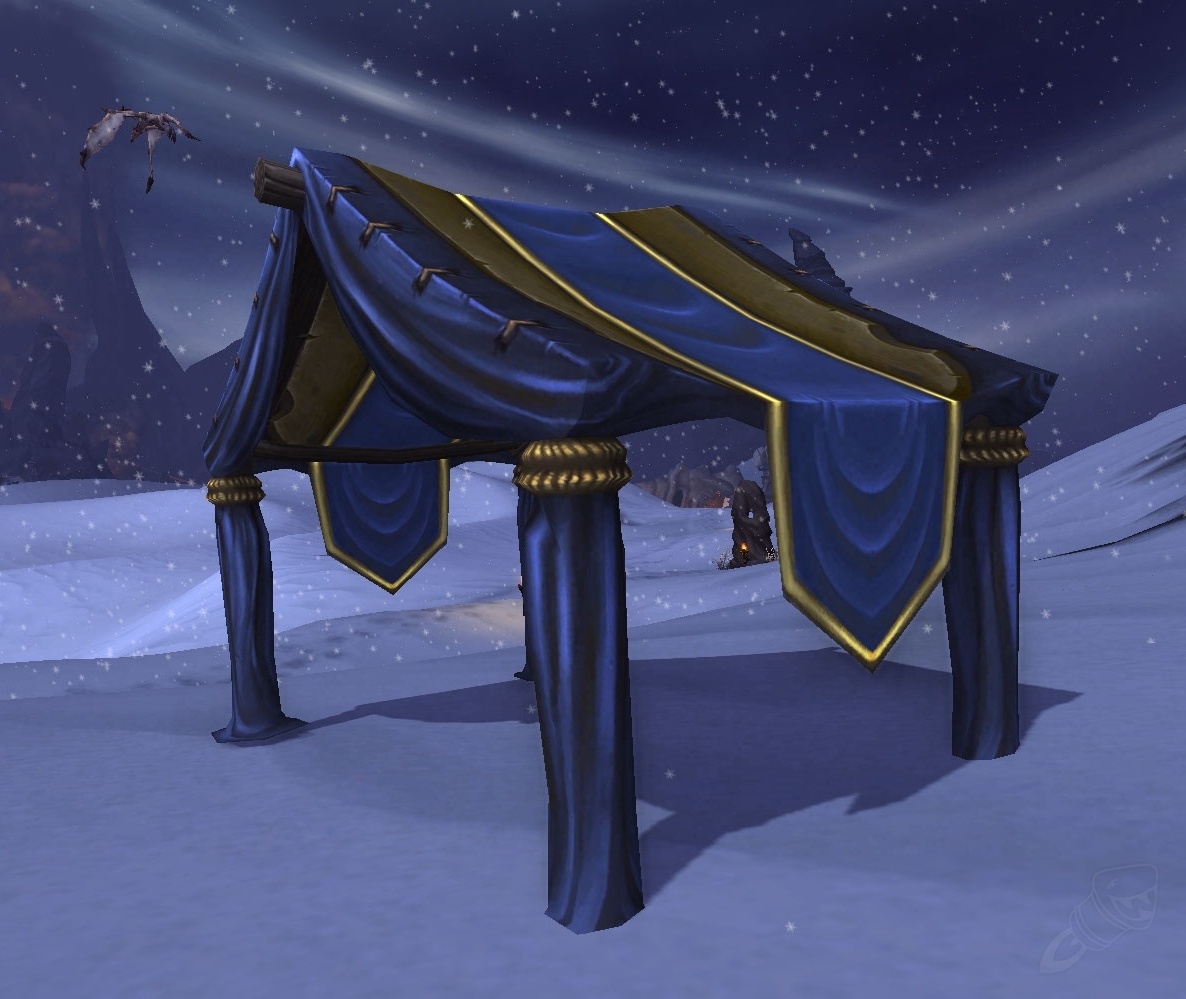 Fine Blue and Gold Tent - Item - World of Warcraft