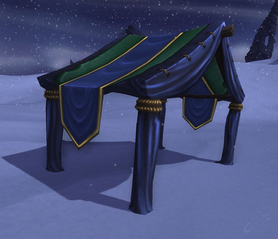 Fine Blue and Green Tent - Item - World of Warcraft