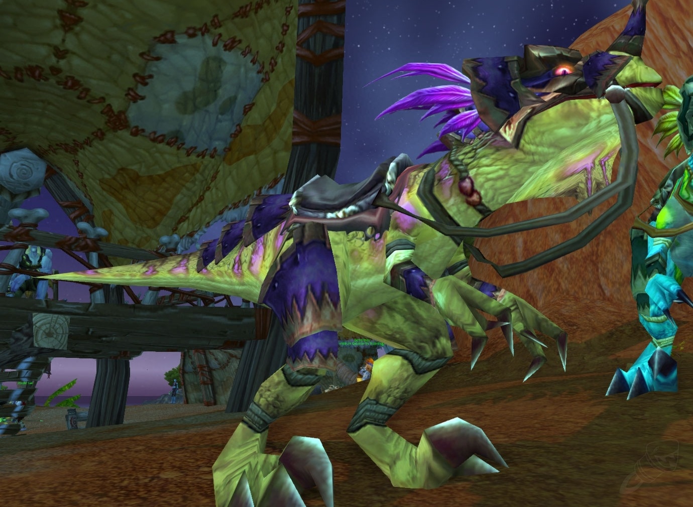 Schneller olivfarbener Raptor - NPC - World of Warcraft