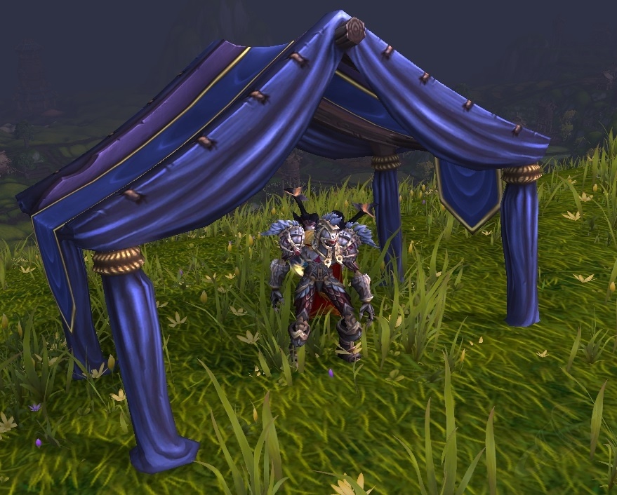 Fine Blue and Purple Tent - Spell - World of Warcraft