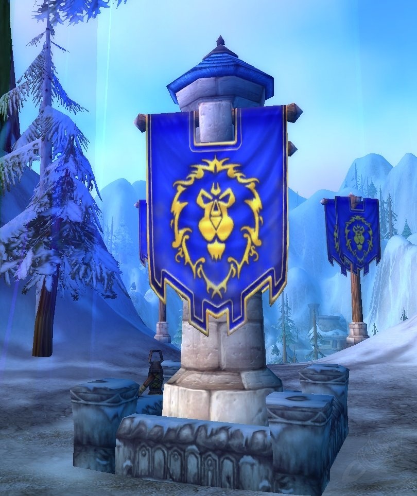 Snowfall Banner - Object - WotLK Classic