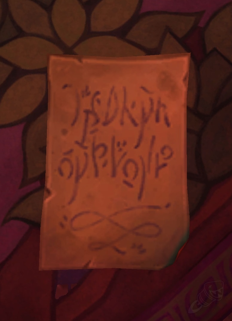 Scribbled Note - Object - World of Warcraft