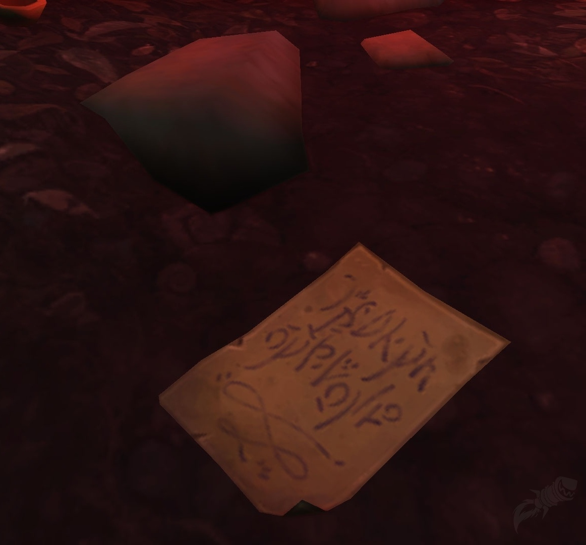 Scribbled Note - Object - World of Warcraft