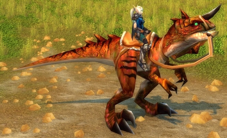 Rênes de raptor primordial rouge - Objet - World of Warcraft