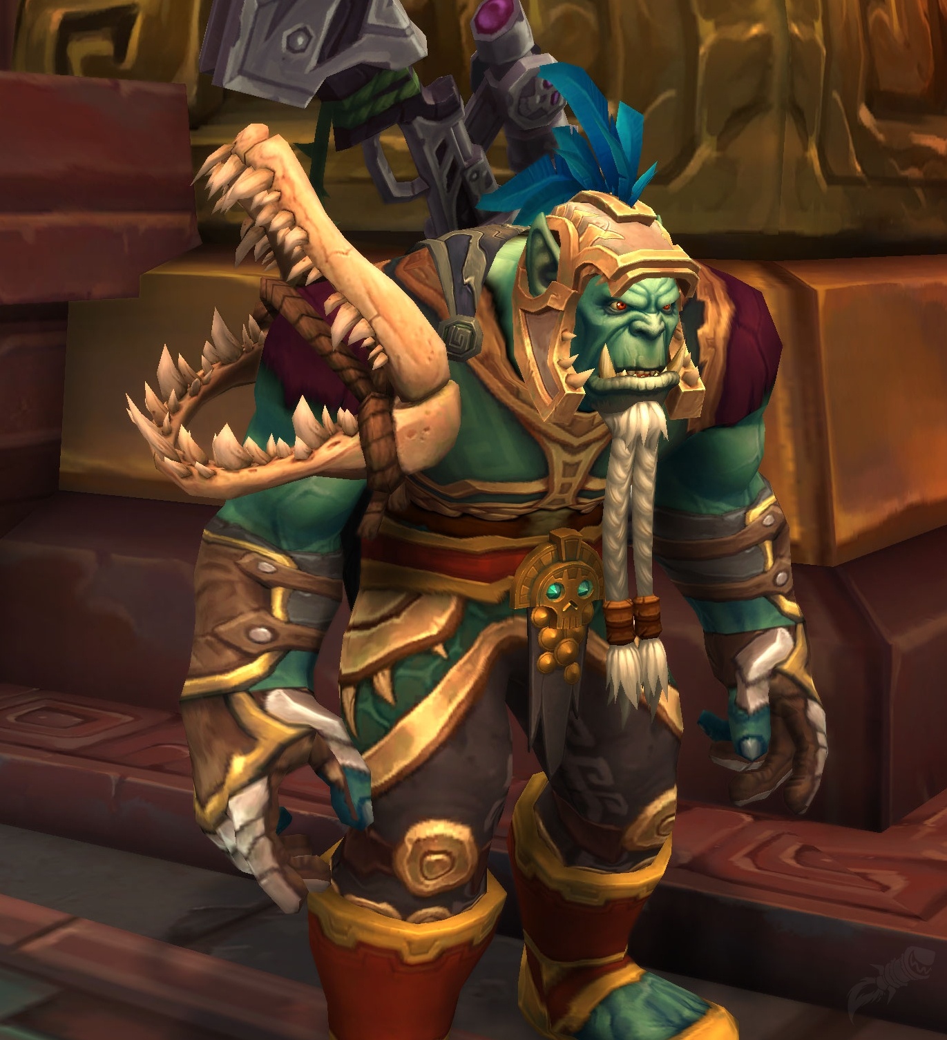 Guardahombros de fauces enormes - Objeto - World of Warcraft