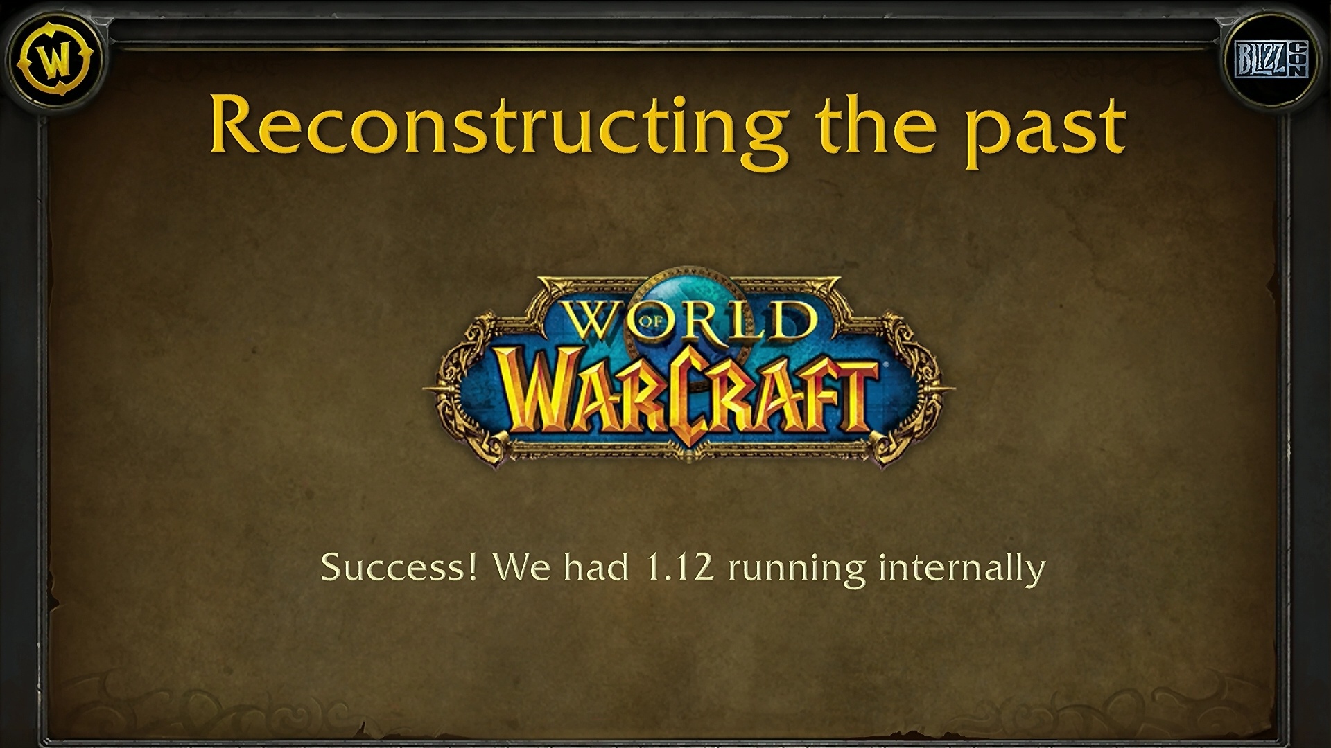 Blizzcon 2018 - WoW Classic Panel - Gallery - Classic World of Warcraft