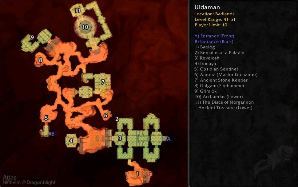Uldaman Maps (Classic WoW) - Gallery - World of Warcraft