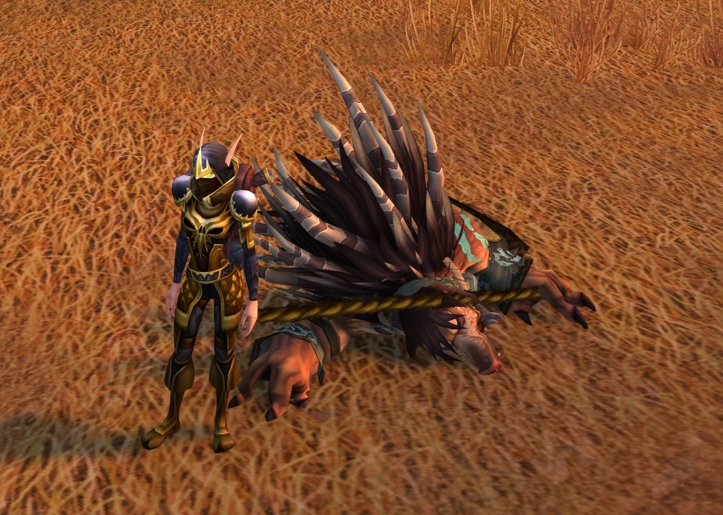 Dragging a Razormane - Spell - World of Warcraft