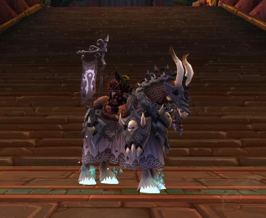 Corcel óseo blanco sañoso - Hechizo - World of Warcraft