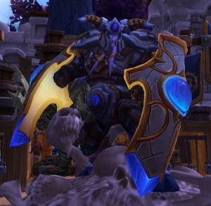 I wish Prot Warriors could dual wield shields like these guy on Mac ...